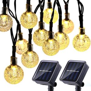 liupengwei solar string light, 30 led outdoor christmas crystal ball lights christmas tree garden home lawns, solar water dew lamp garden ghost light