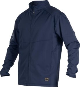 rawlings adult gold collection mid-weight full-zip weather-resistant jacket, navy, medium