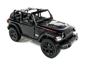 wrangler rubicon 4x4 convertible off road exploration diecast model toy car black