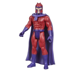 marvel hasbro legends series 3.75-inch retro 375 collection magneto action figure toy, red