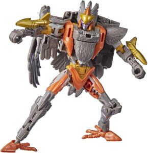 transformers toys generations war for cybertron: kingdom deluxe wfc-k14 airazor action figure - kids ages 8 and up, 5.5-inch