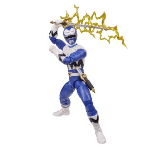 power rangers lightning collection lost galaxy blue ranger 6-inch premium collectible action figure toy with accessories