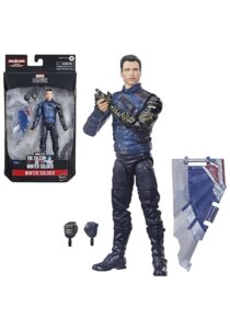 marvel legends series avengers 6-inch action figure toy winter soldier, premium design and 2 accessories, for kids age 4 and up