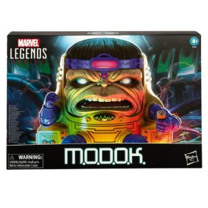 marvel legends series avengers 6-inch scale m.o.d.o.k. figure and 4 accessories for fans ages 4 and up