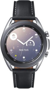 samsung galaxy watch 3 (41mm, gps, bluetooth) smart watch with advanced health monitoring, fitness tracking , and long lasting battery - mystic silver (us version)- (renewed)