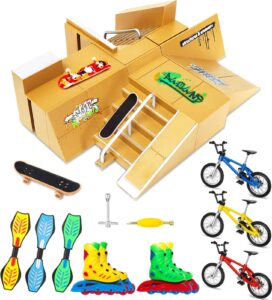 aestheticism skate park kit, with interesting accessories, experience more gameplay and happiness for kids - ramp parts for fingerboard skate park ultimate parks training props