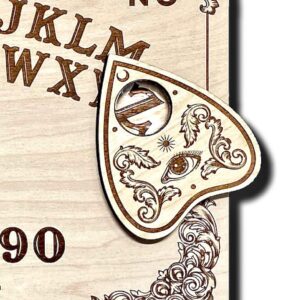 planchette only - wooden spirit board - spirit board - handmade talking spirit board with wooden planchette - handmade wooden premium quality talking board (all seeing eye planchette)