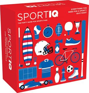 helvetiq sport iq party game - ultimate trivia game for sports enthusiasts! challenging team game for game night, fun quiz game for kids & adults, ages 12+, 2-12 players, 45 minute playtime, made