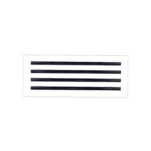 buildmart - 20x8 modern ac vent cover - decorative white air vent - standard linear slot diffuser - register grille for ceiling, walls & floors - texas buildmart