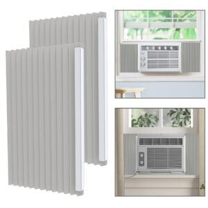 bjade's window air conditioner side panels kit,window ac foam insulation side panels for window ac unit indoor air conditioner cover for summer winter protection,18" x 9" x 7/8" window seal panel