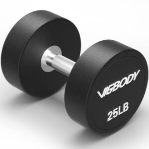 vigbody dumbbell weights barbell with metal handles for strength training, full body workout, functional and hit workout single