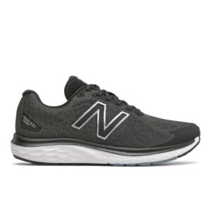 new balance mens 680 v7 running shoe 9.5 black/star glo