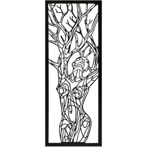 metal wall art, tree of life wall art, metal wall decor, minimalist wall art, wall decor living room, room decor, bedroom decor, home decor, outdoor decor, wall art for living room, 46x17inc