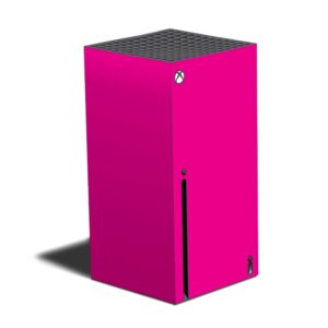 mightyskins skin compatible with xbox series x - solid hot pink | protective, durable, and unique vinyl decal wrap cover | easy to apply and change styles | made in the usa (mixbserx-solid hot pink)