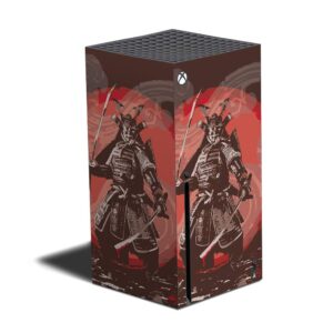 mighty skins skin compatible with xbox series x - samurai battle | protective, durable, and unique vinyl decal wrap cover | easy to apply and change styles | made in the usa (mixbserx-samurai battle)