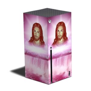 mighty skins skin compatible with xbox series x - jesus protective, durable, and unique vinyl decal wrap cover easy to apply, remove, and change styles made in the usa (mixbserx-jesus)