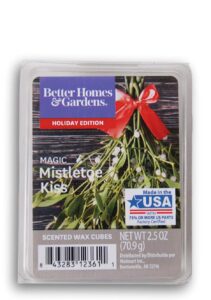 better homes and gardens scented wax cubes 2020 editions - magic mistletoe kiss - 2.5 oz