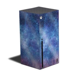 mightyskins glossy glitter skin compatible with xbox series x - nebula | protective, durable high-gloss glitter finish | easy to apply and change styles | made in the usa (gl-mixbserx-nebula)