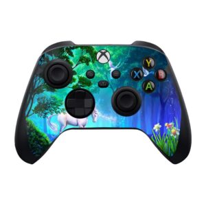 mightyskins skin compatible with xbox series x and s controller - unicorn fantasy | protective, durable, and unique vinyl decal wrap cover | easy to apply and change styles | made in the usa, mixbserxscon-unicorn fantasy