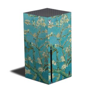 mighty skins skin compatible with xbox series x - almond blossom | protective, durable, and unique vinyl decal wrap cover | easy to apply and change styles | made in the usa (mixbserx-almond blossom)