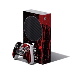 mightyskins skin compatible with xbox series s bundle - kill zombies | protective, durable, and unique vinyl decal wrap cover | easy to apply and change styles | made in the usa