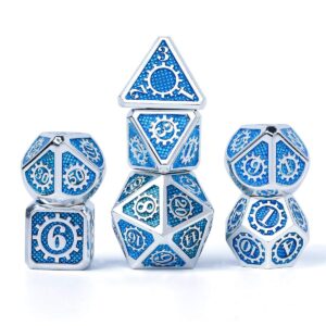 tbrand dnd metal dice is used as dungeon and dragon dice rpg. its cool multiaspect dnd dice suit can be used as gift and is very suitable for dice collectors.