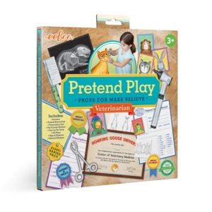 eeboo: veterinarian pretend play set, promotes creativity and imagination development, props for make believe, allows for imagination and creativity, perfect for ages 3 and up