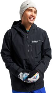 burton men's standard peasy jacket, true black, small