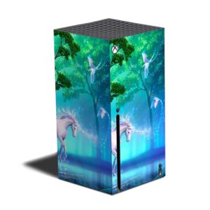 mightyskins skin compatible with xbox series x - unicorn fantasy | protective, durable, and unique vinyl decal wrap cover | easy to apply and change styles | made in the usa