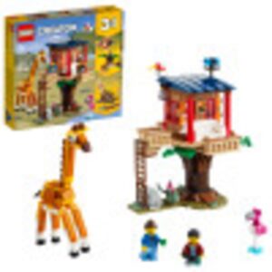 lego creator 3in1 safari wildlife tree house 31116 building kit featuring a house toy, biplane toy and catamaran toy; best building sets for kids who love imaginative play, new 2021 (397 pieces)