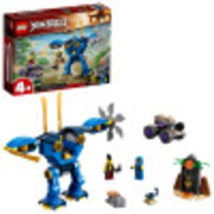 lego ninjago legacy jay’s electro mech 71740 ninja toy building kit featuring collectible minifigures; great gift for kids aged 4 and up who love imaginative toys, new 2021 (106 pieces)