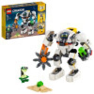 lego creator 3in1 space mining mech 31115 building kit featuring a mech toy, robot toy and alien figure; makes the best toy for kids who love creative fun, new 2021 (327 pieces)