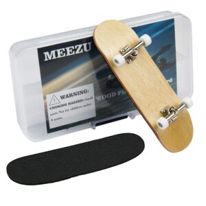 wdtmeezu wood finger skateboard professional fingerboards wheels with bearings mini fingerboard finger toy for adults and kids