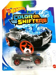 diecast hotwheels color shifters rd-08 (black/gray)