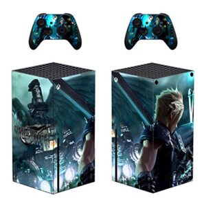 felipe seiji kuba xbox series x console and 2 controllers skin set - rpg game – xbox series x vinyl