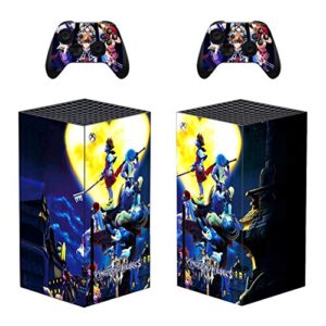 felipe seiji kuba protective vinyl skin decal cover for xbox series x console wrap sticker skins with two free wireless controller decals kingdom hearts