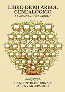 libro de mi Árbol genealógico: hasta 8 generaciones por completar - para reencontrarse con sus raíces, antepasados y la historia de su familia (spanish edition)