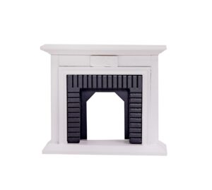 togudot 1:12 miniature wooden fireplace vintage black white dollhouse mini furniture decoration accessories