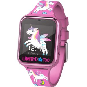 accutime kids limited too pink educational learning touchscreen smart watch toy for girls, boys, toddlers - selfie cam, learning games, alarm, calculator, pedometer & more (model: lmt30036az)