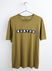 burton men's standard vault short sleeve tee, martini olive, medium