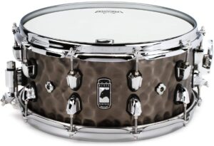 mapex black panther persuader snare drum - 6.5 x 14-inch, hammered brass