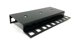 steel server rack rail with 3/8" square holes, 2u-45u (20u)