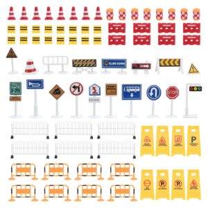 toyandona 1 set play traffic signs, street signs playset for kids