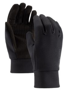 burton kids' touch-n-go glove liner, true black, xl