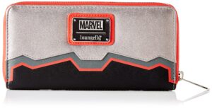 loungefly x marvel falcon cosplay zip-around wallet