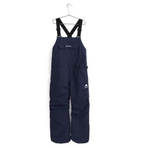 burton kids skylar bib pant, blue, large