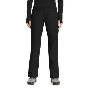 eddie bauer women's rainier lined pants, black, 8, hiking pants