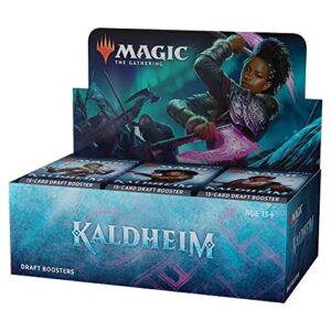 magic: the gathering kaldheim draft booster box | 36 packs (540 magic cards)