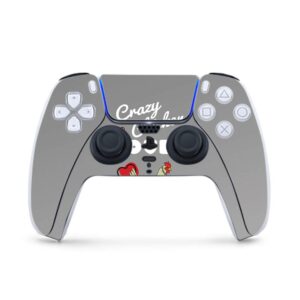 mightyskins skin compatible with ps5 / playstation 5 controller - crazy chicken lover | protective, durable, and unique vinyl decal wrap cover | easy to apply and change styles | made in the usa