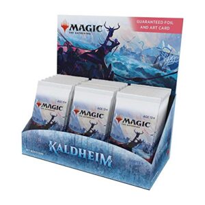 magic: the gathering wizards of the coast kaldheim set booster box | 30 packs (360 magic cards)